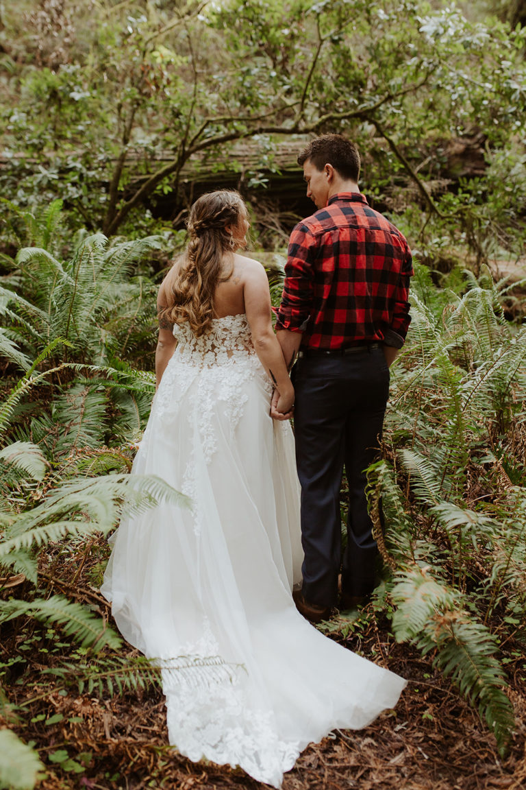 Rugged Redwoods Elopement at Jedediah Smith State Park // Jordan + Cory ...